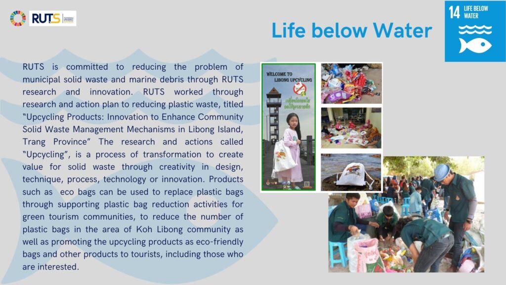RUTS SDGs - 14.Life below Water YEAR 2021